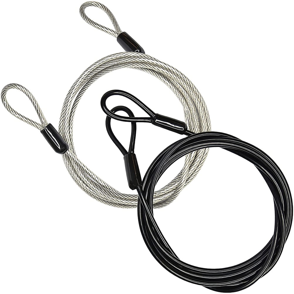 2 x multifunctional wire ropes-Silver & Black - Walmart.com