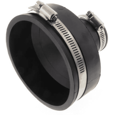 2"x1-1/2" Flexible Coupling with Stainless Steel Clamps (Rubber ...