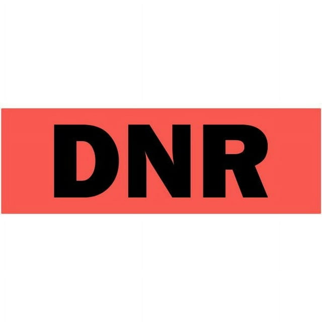 2"x1" DNR Medical Healthcare Labels - Walmart.com