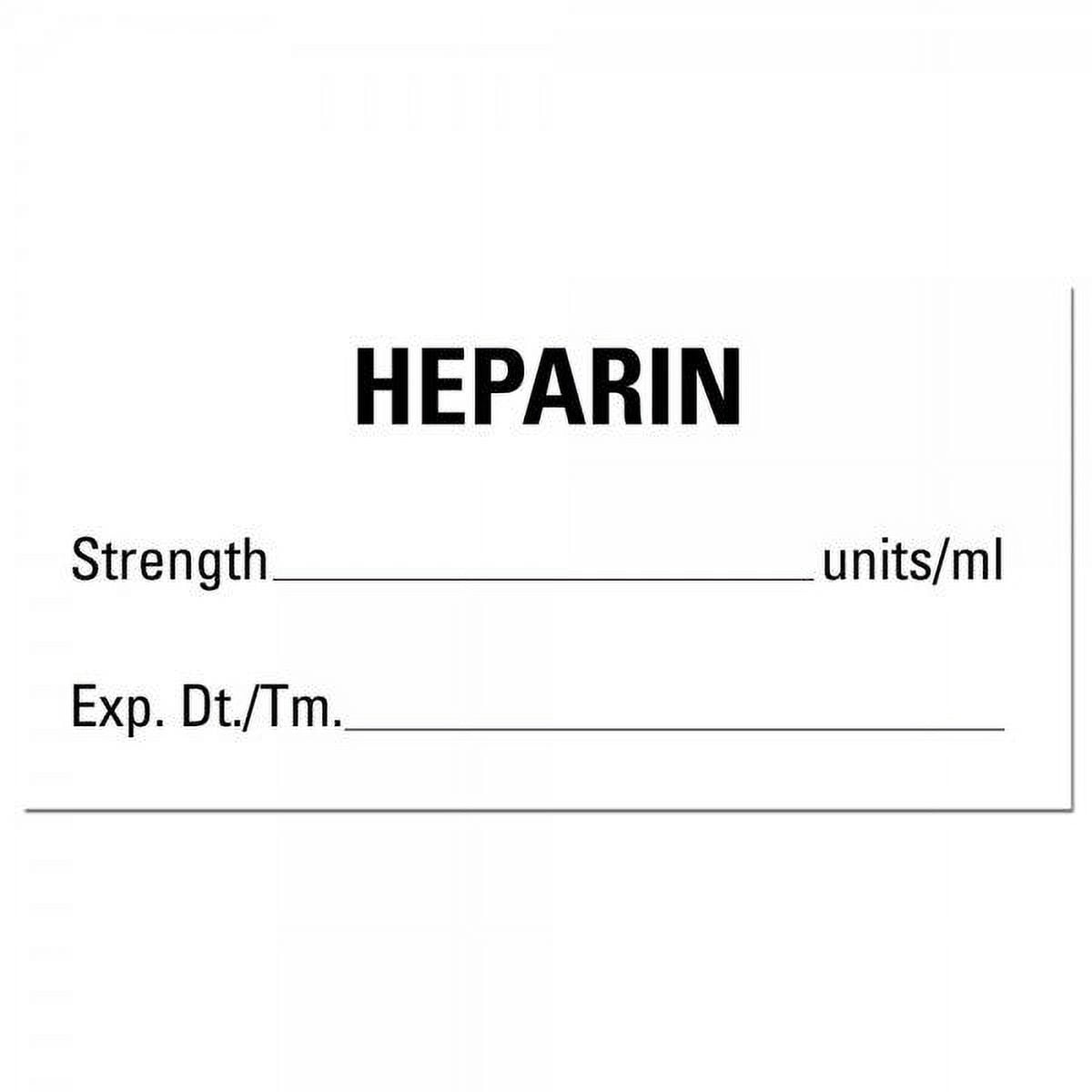 2"x1" HEPARIN Medical Healthcare Labels - Walmart.com