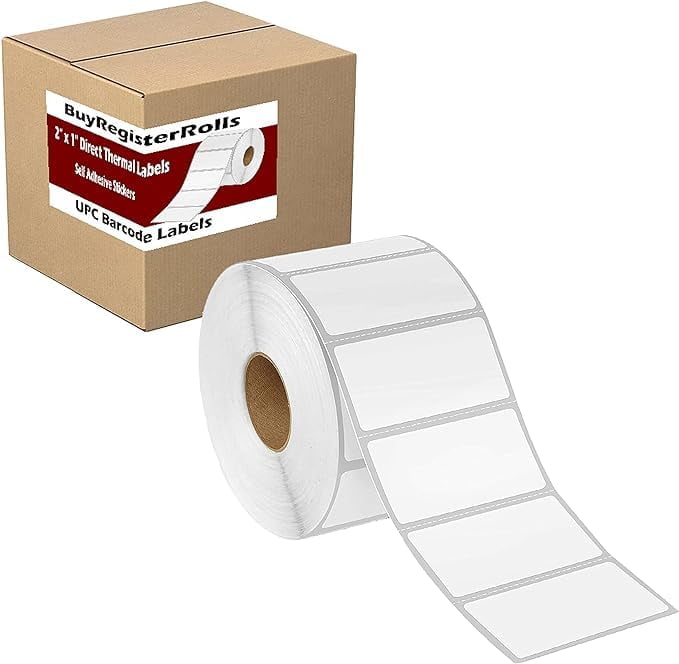 2”x1” Shipping Labels Direct Thermal 12 Rolls - 1200 Labels Each Roll ...