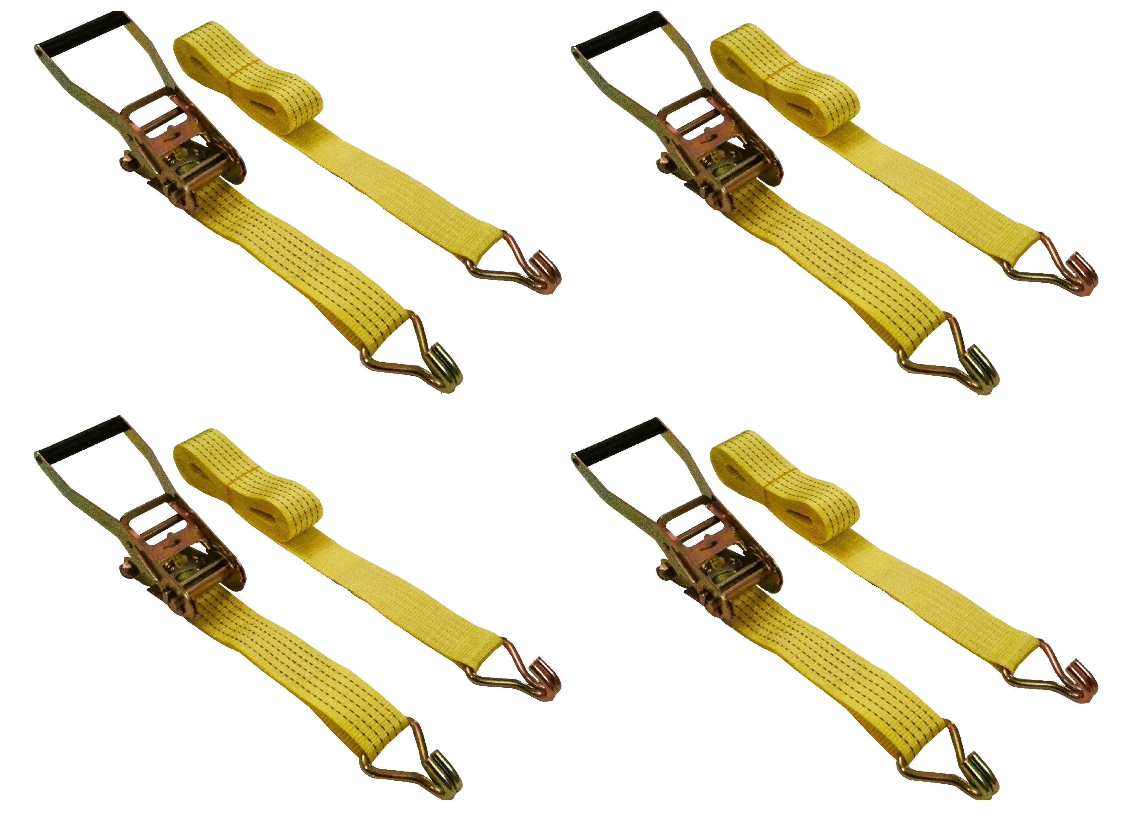 2"x15' Ratchet Straps 5000 Lbs 4 Pack - Walmart.com