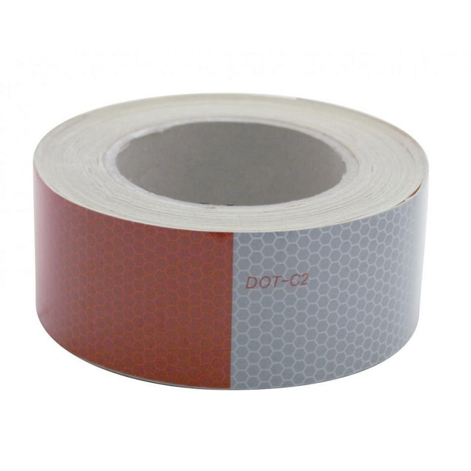 2"x150' Truck DOT-C2 Reflective Conspicuity Tape Safety Trailer White Red - Walmart.com