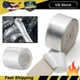 2"x16'Adhesive Exhaust Header Turbo Manfold Pipe Aluminum Heat Shield ...