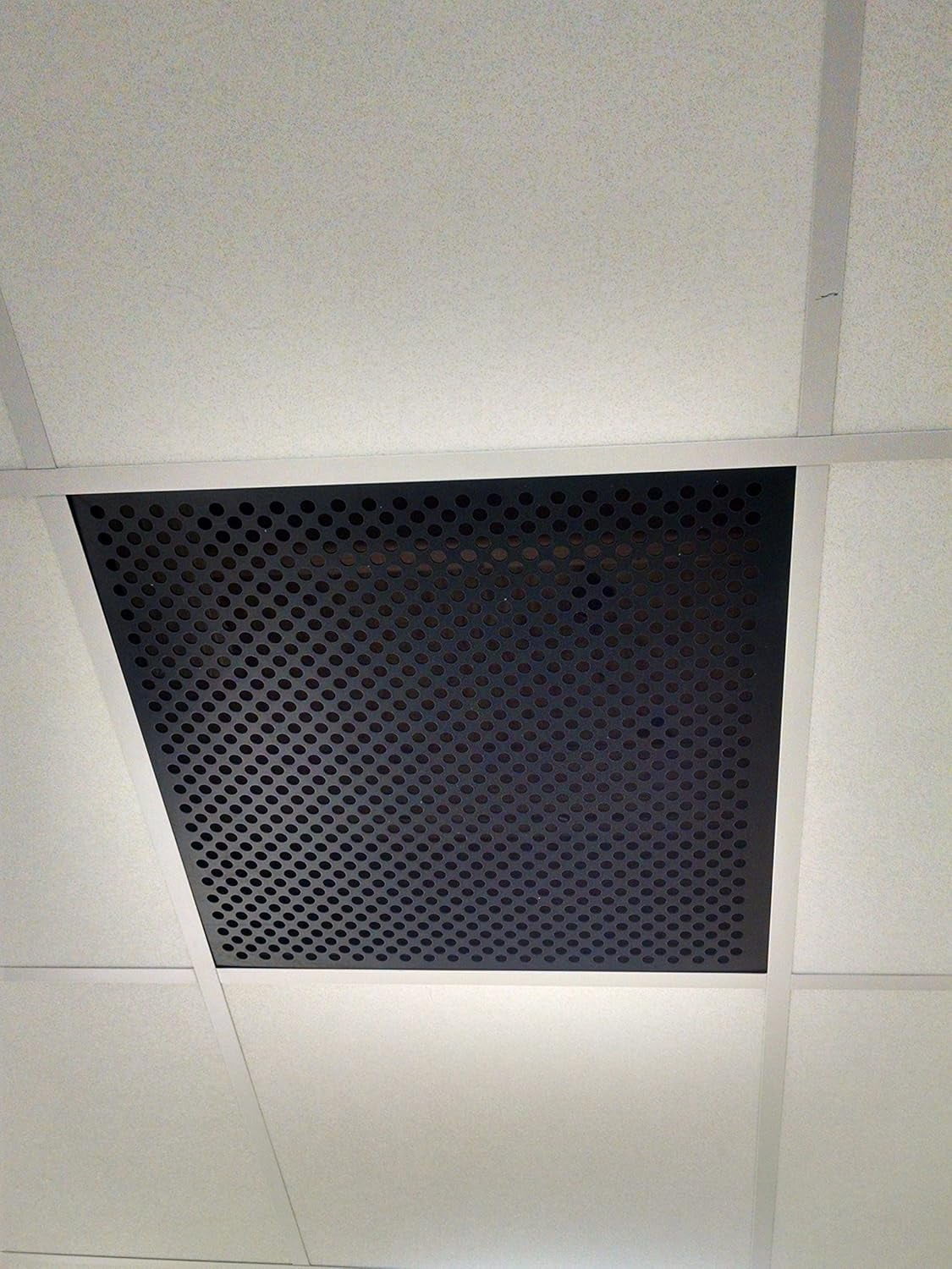 2'x2' Black Plastic Perforated Tile, 2 Pack with 1/2" Holes - Walmart.com