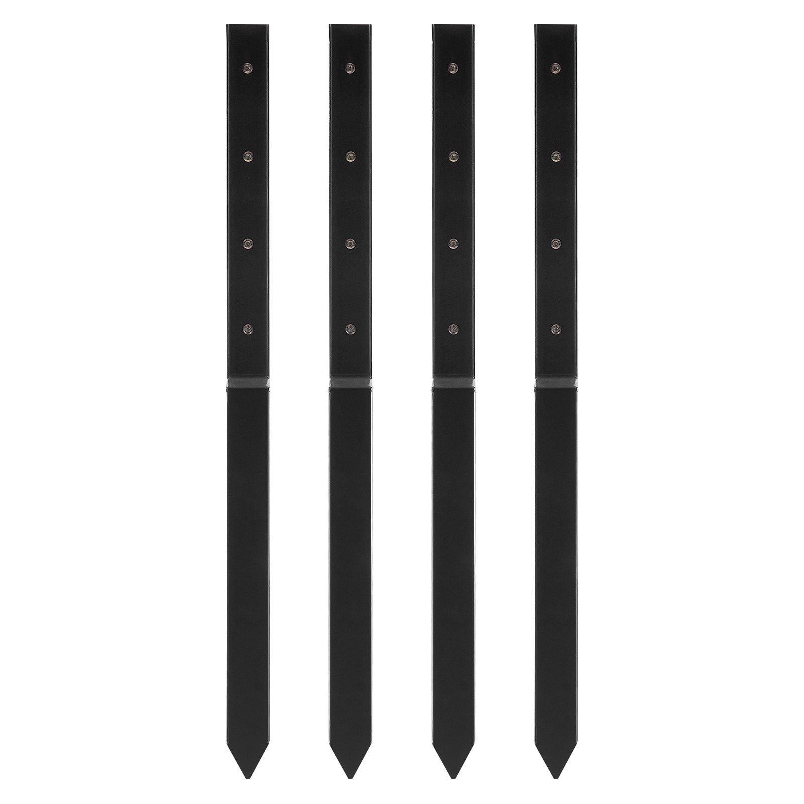 2 "x2" Heavy Duty Steel Fence Post Repair Kit 4-Pack Anchorage Floor ...