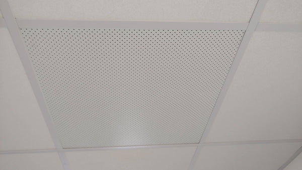2'x2' White Plastic Perforated Tile with 1/8" diameter holes-10 Pack ...