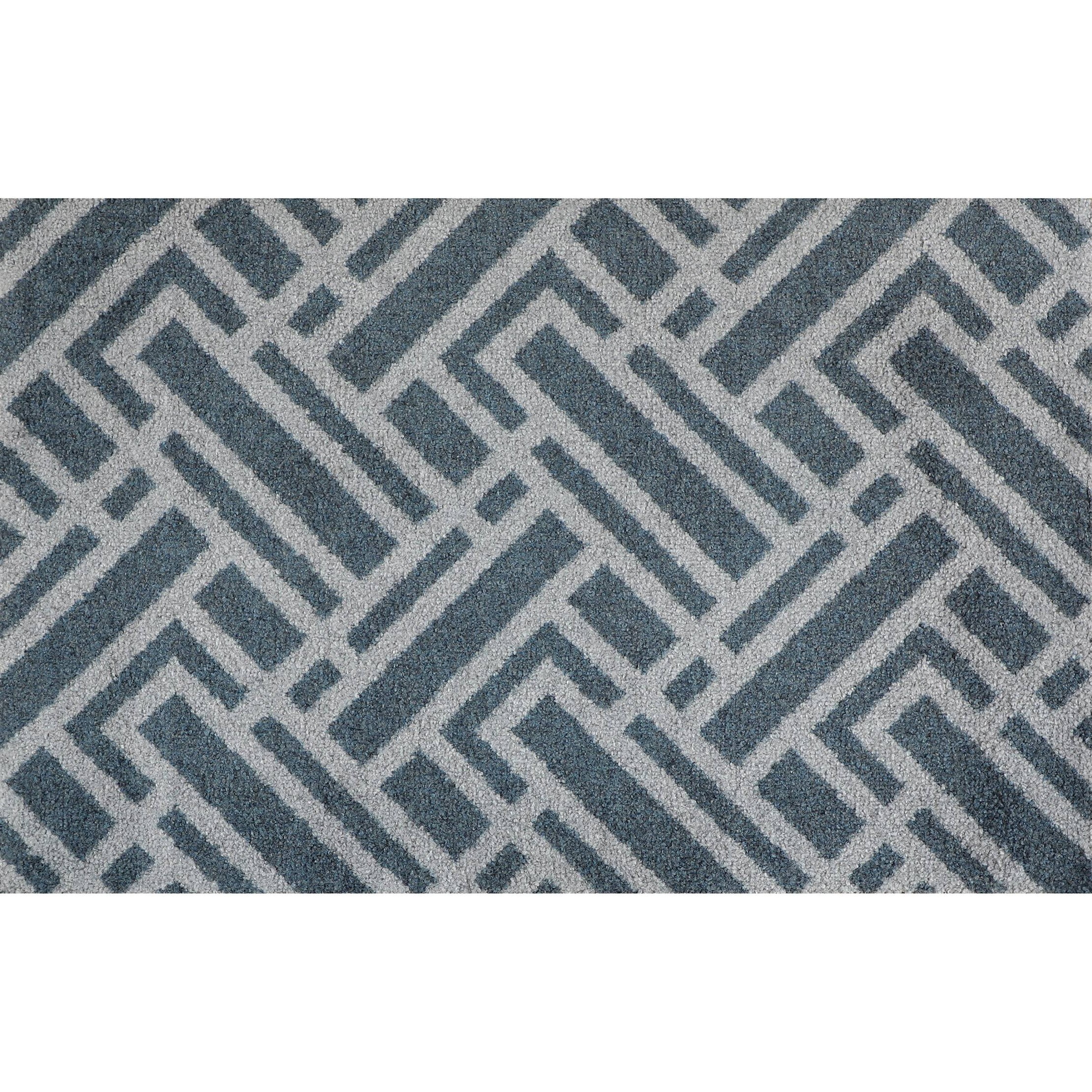 2'x3' ColorStar Deco Grid Door Mat Charcoal Gray: Indoor Stain & Skid ...