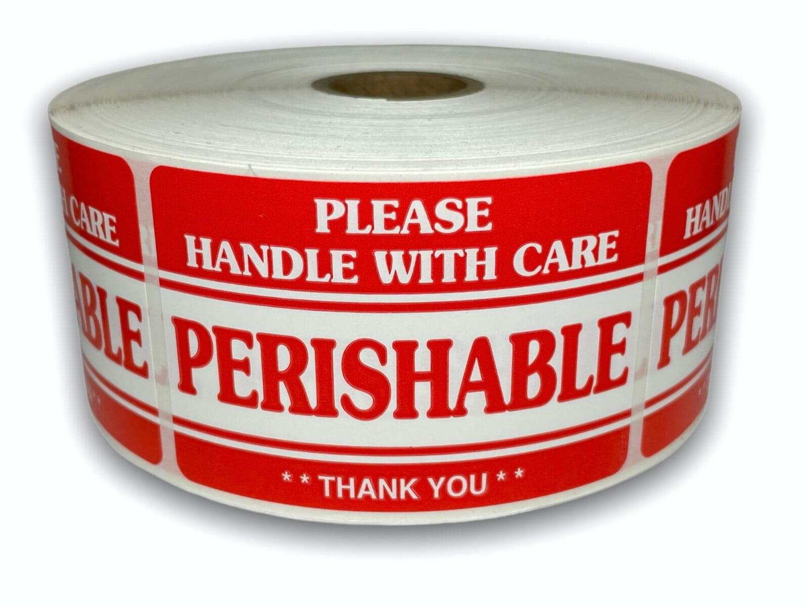 2"x3" Perishable Labels Shipping Thank You Fragile Adhesive Stickers ...