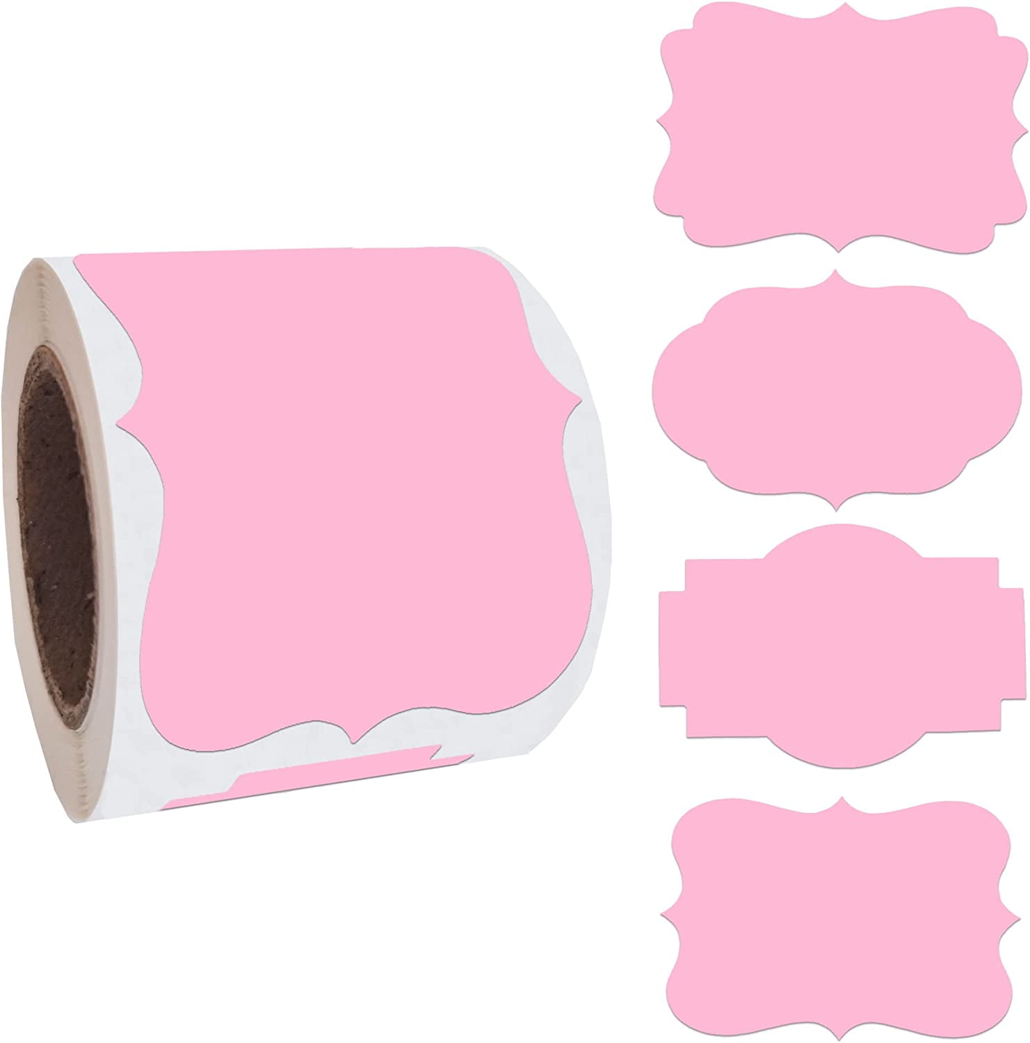 2 x3 Pink Label Stickers, Self-Adhesive Gift Tag Stickers, Write on ...