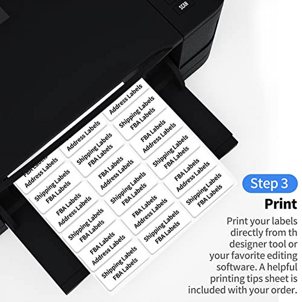 2"x4" Shipping Address Labels, 10-UP Blank Mailing Labels, White Self ...
