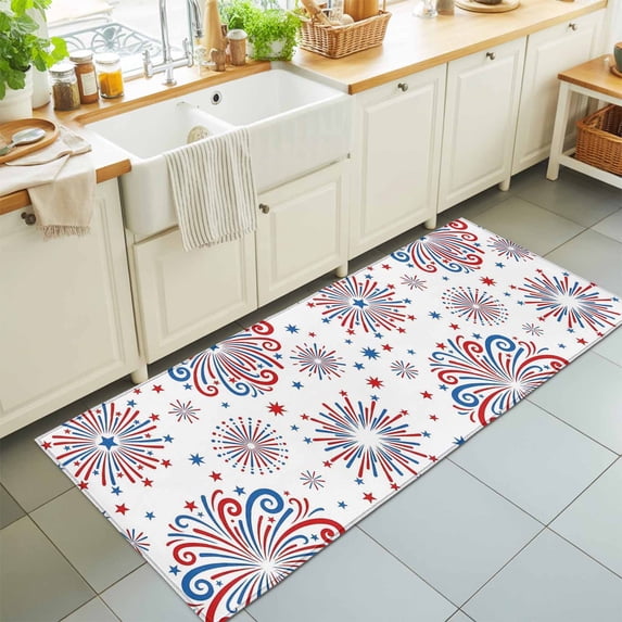 2'x6' Rug Runners for Hallways Kitchen, 4th of July Non Slip Entryway ...