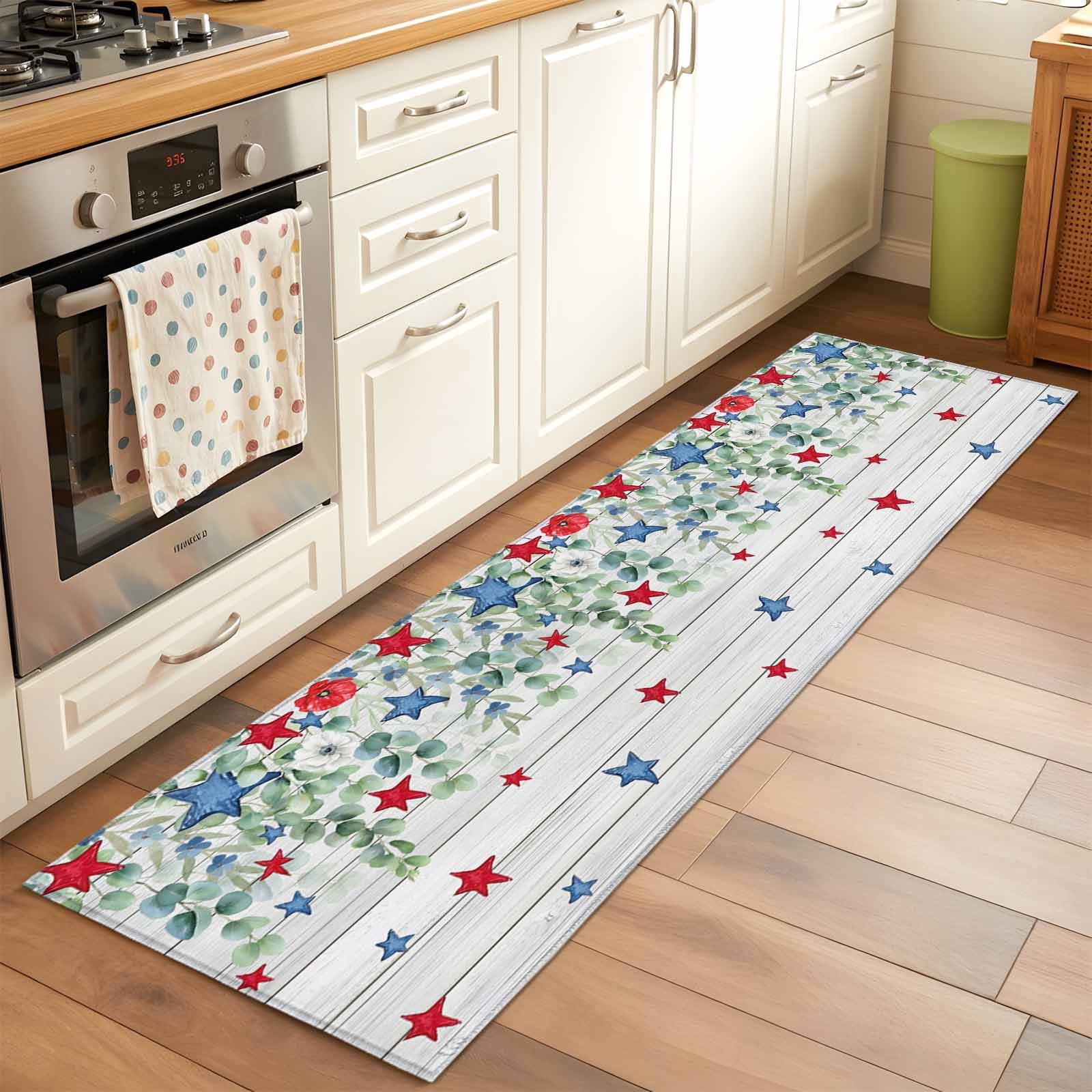 2'x6' Rug Runners for Hallways Kitchen, 4th of July Non Slip Entryway ...