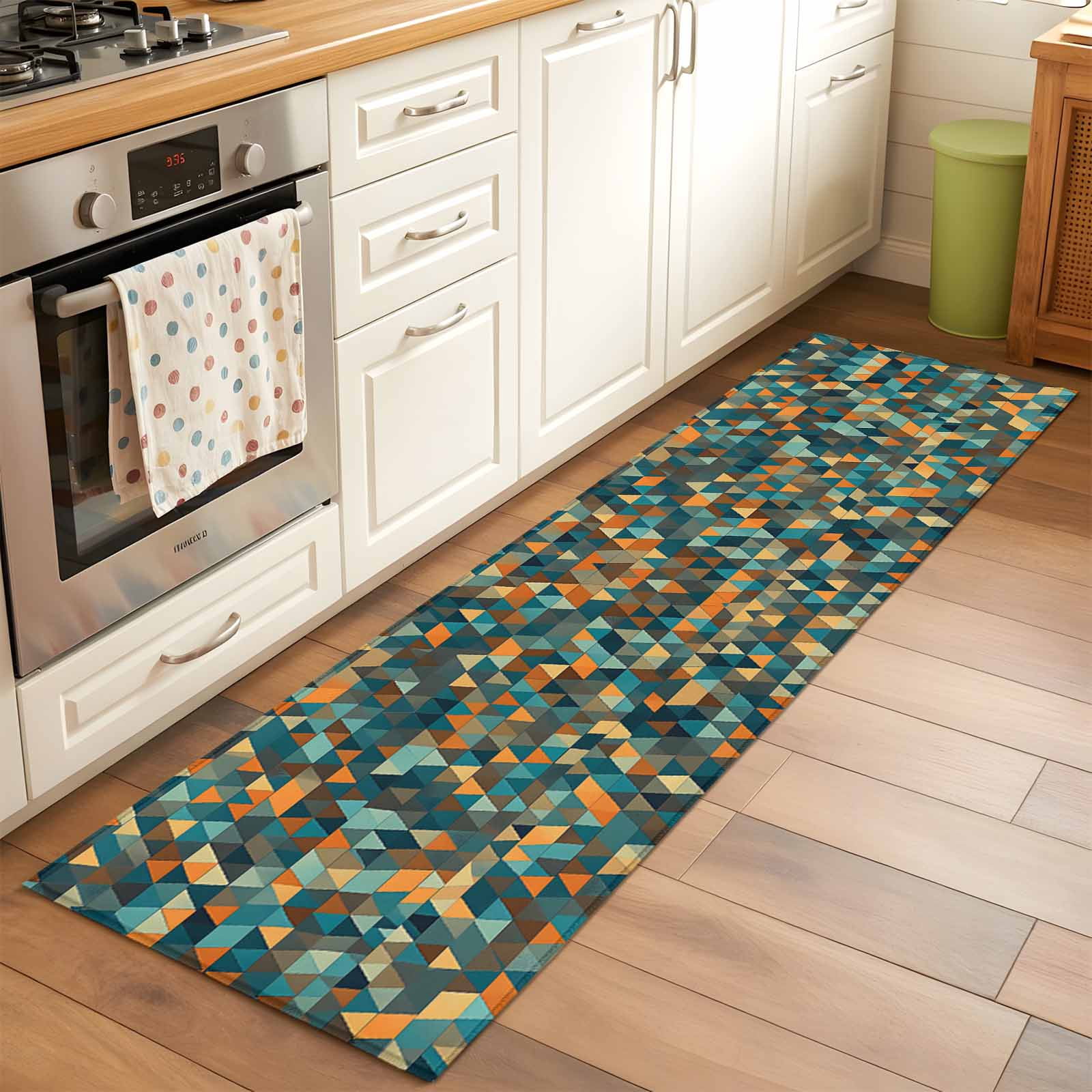 2'x6' Rug Runners for Hallways Kitchen, Abstract Art Non Slip Entryway ...