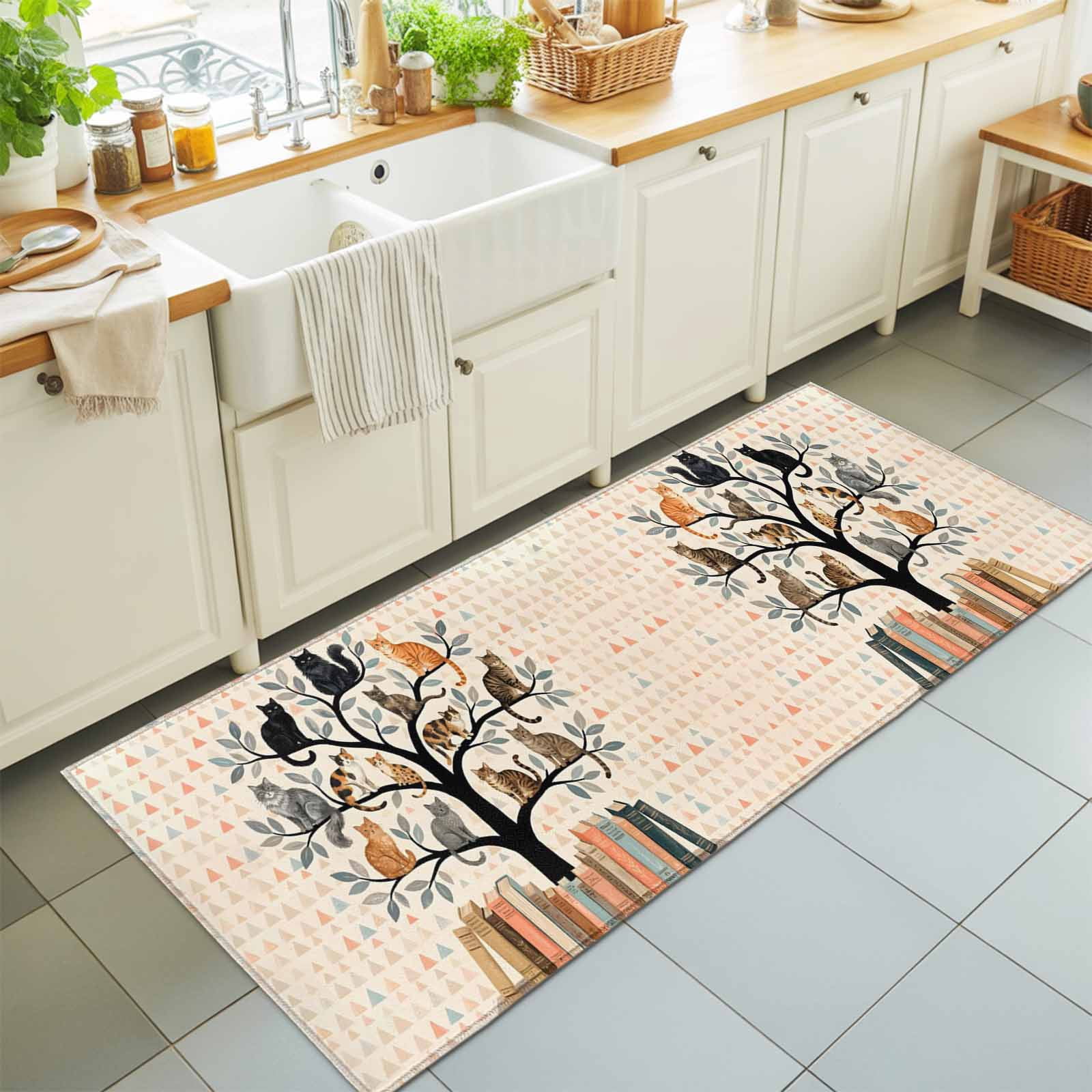 2'x6' Rug Runners for Hallways Kitchen, Animal Fantasy Non Slip ...