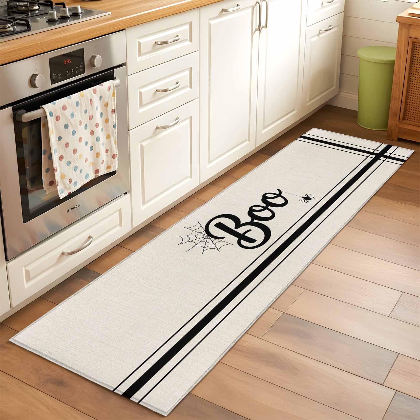 2'x6' Rug Runners for Hallways Kitchen, BOO Halloween Non Slip Entryway ...