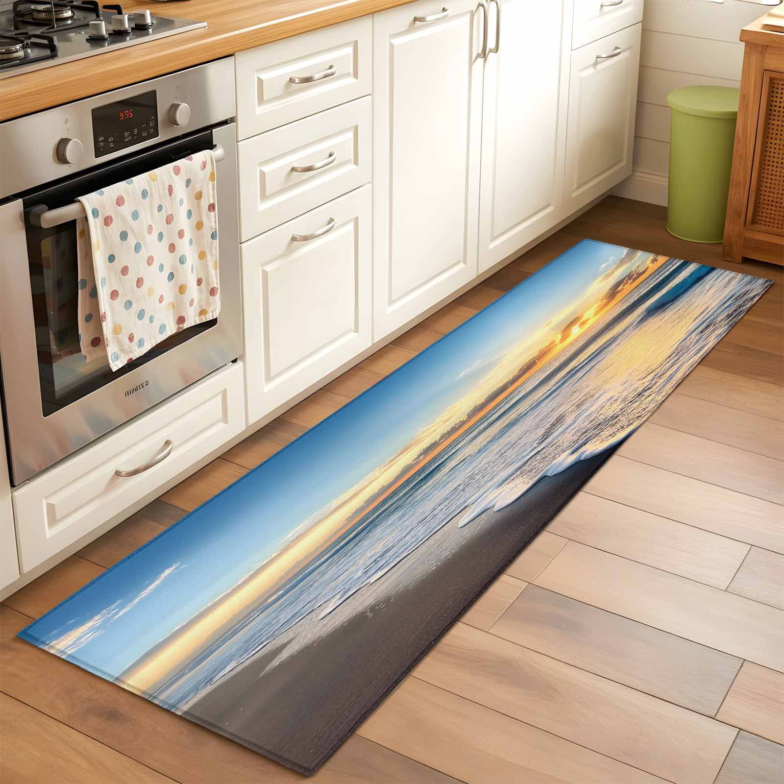 2'x6' Rug Runners for Hallways Kitchen, Beach Ocean Non Slip Entryway ...