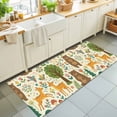 2'x6' Rug Runners for Hallways Kitchen, Beige Forest Animals Non Slip ...