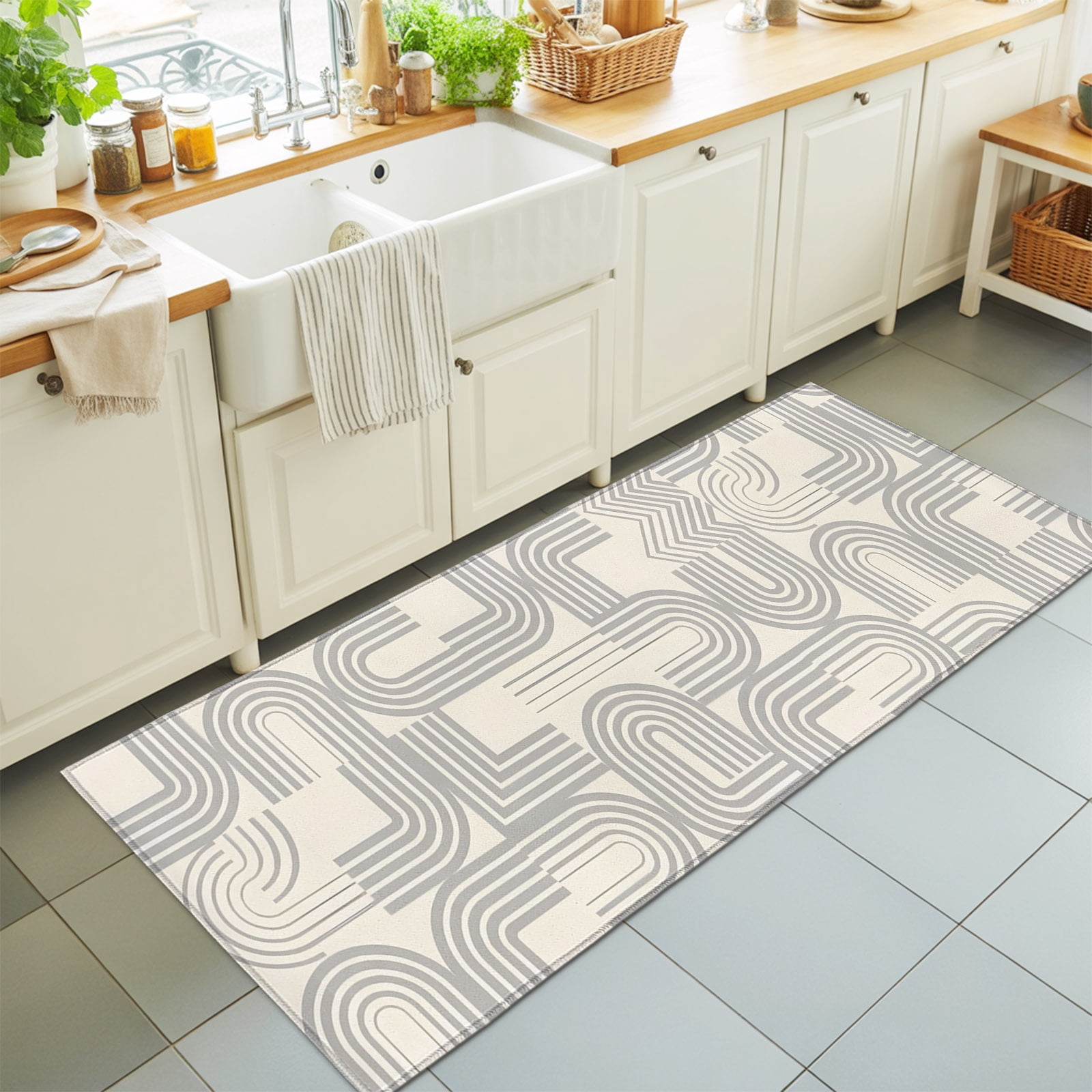 2'x6' Rug Runners for Hallways Kitchen, Boho Geometric Non Slip ...