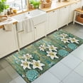 2'x6' Rug Runners for Hallways Kitchen, Bronze Botanical Non Slip ...