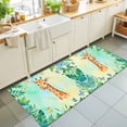 2'x6' Rug Runners for Hallways Kitchen, Cartoon Giraffe Non Slip ...