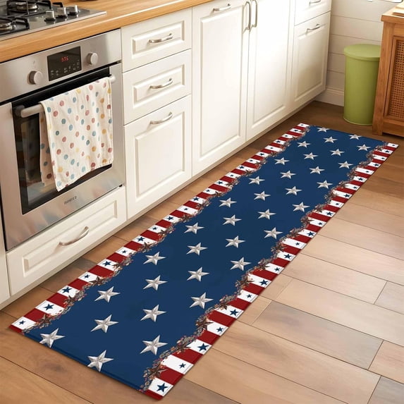 2''x6'' Rug Runners for Hallways Kitchen, Country Star Farm Non Slip ...