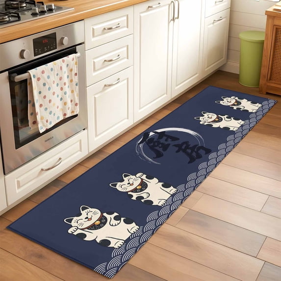 2'x6' Rug Runners for Hallways Kitchen, Cute Cat Non Slip Entryway ...