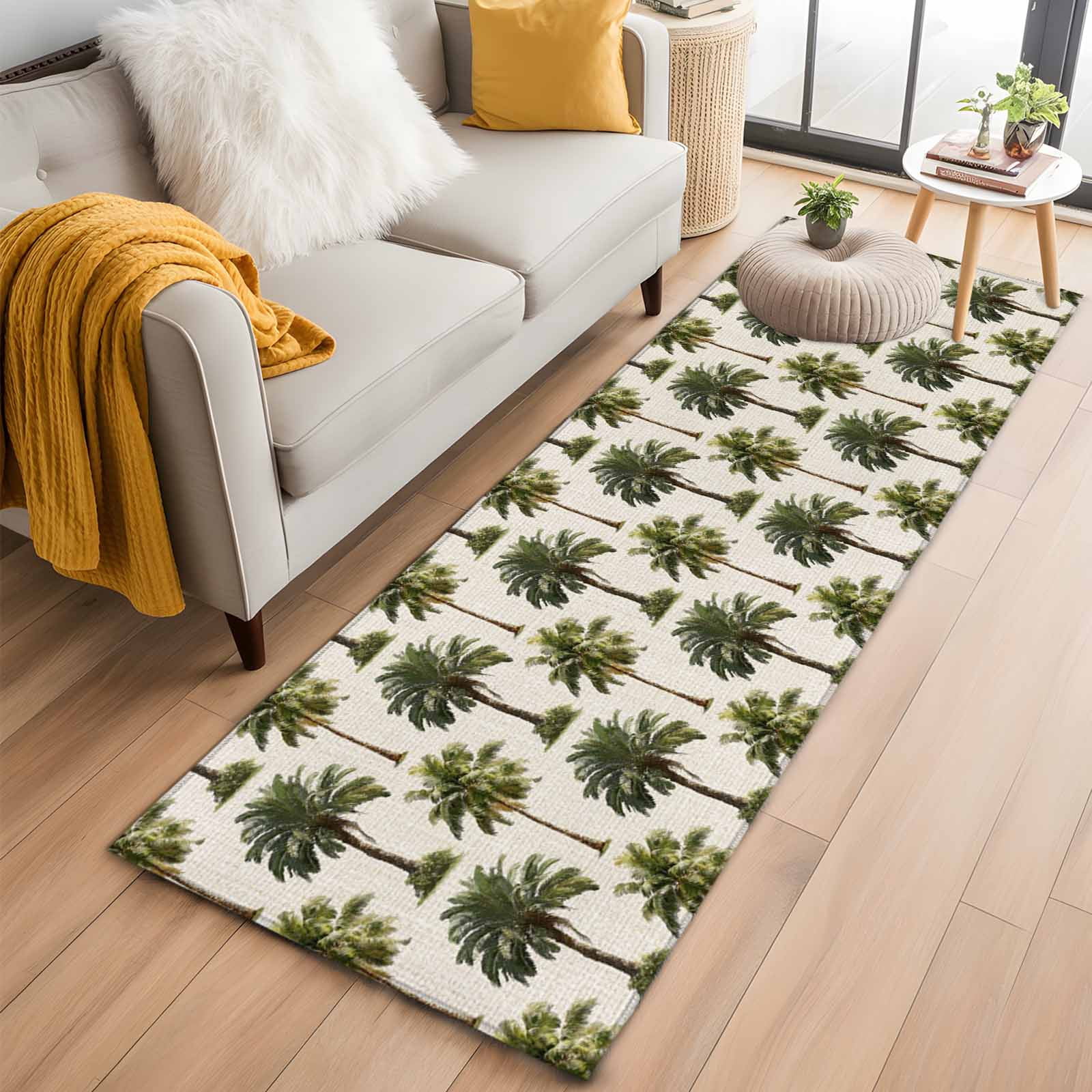 2'x6' Rug Runners for Hallways Kitchen, Date Palm Trees Non Slip ...
