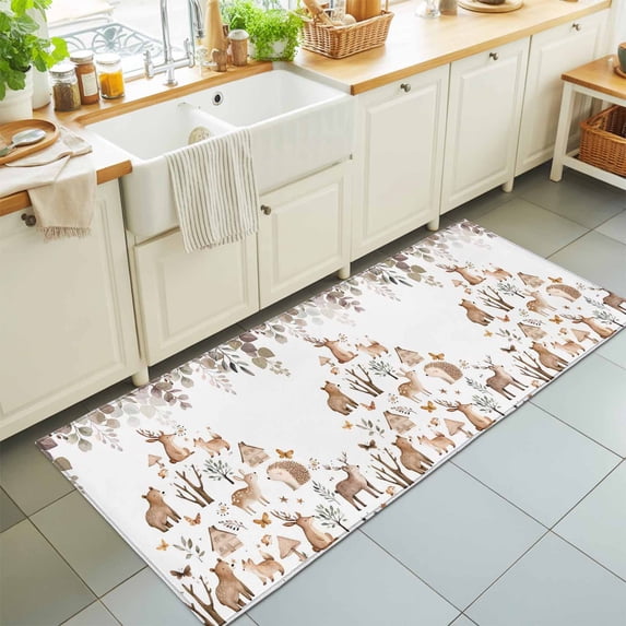 2'x6' Rug Runners for Hallways Kitchen, Farmhouse Animals Non Slip ...