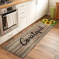 2'x6' Rug Runners for Hallways Kitchen, Farmhouse Sunflower Grateful ...