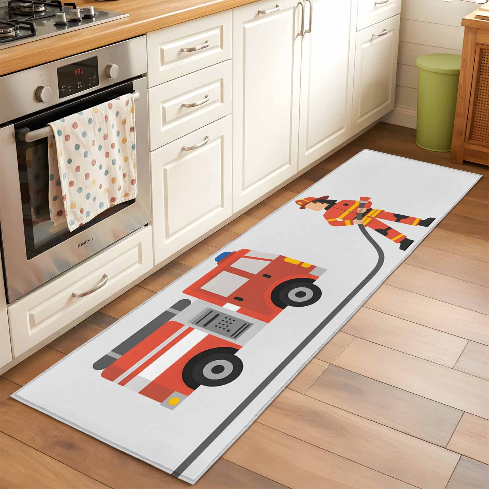 2'x6' Rug Runners for Hallways Kitchen, Firefighters Non Slip Entryway ...
