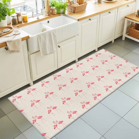 2'x6' Rug Runners for Hallways Kitchen, Flamingo Non Slip Entryway ...