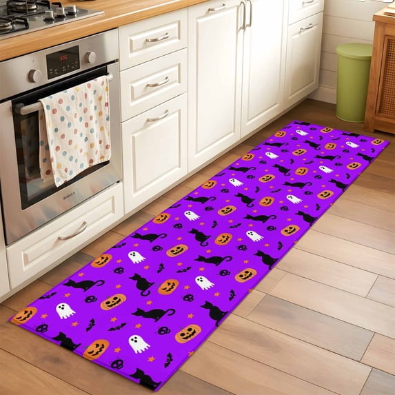 2'x6' Rug Runners for Hallways Kitchen, Halloween Ghost Non Slip ...