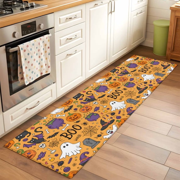 2'x6' Rug Runners for Hallways Kitchen, Halloween Non Slip Entryway ...