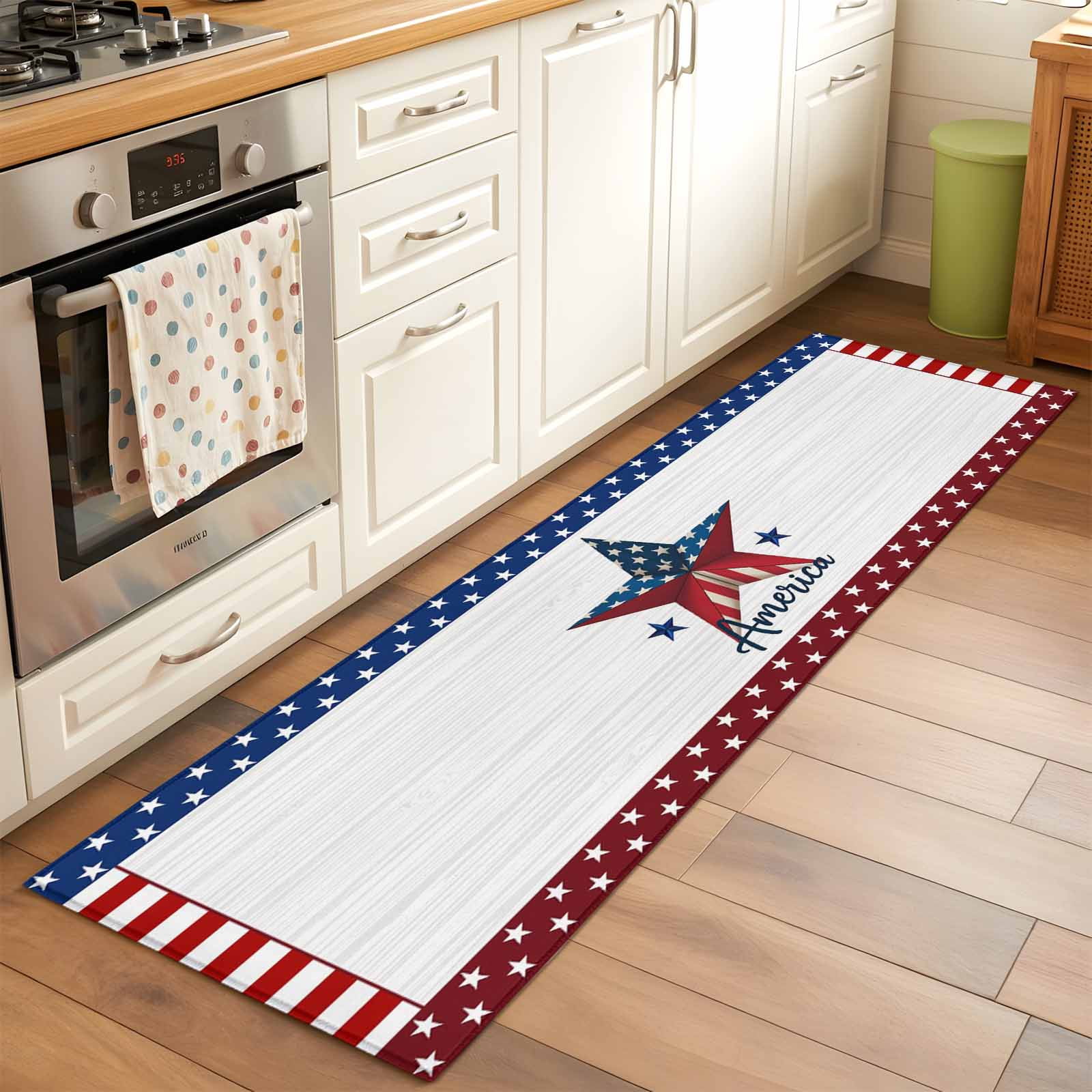 2'x6' Rug Runners for Hallways Kitchen, Independence Day Non Slip ...