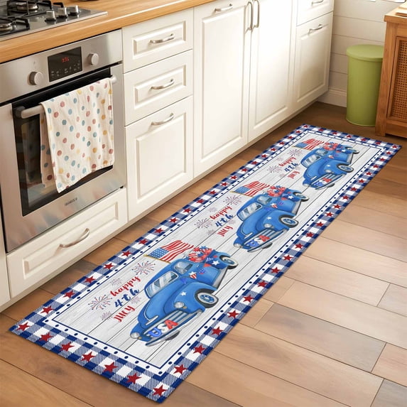 2'x6' Rug Runners for Hallways Kitchen, Independence Day Non Slip ...