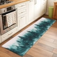 2'x6' Rug Runners for Hallways Kitchen, Ink Turquoise Forest Non Slip ...