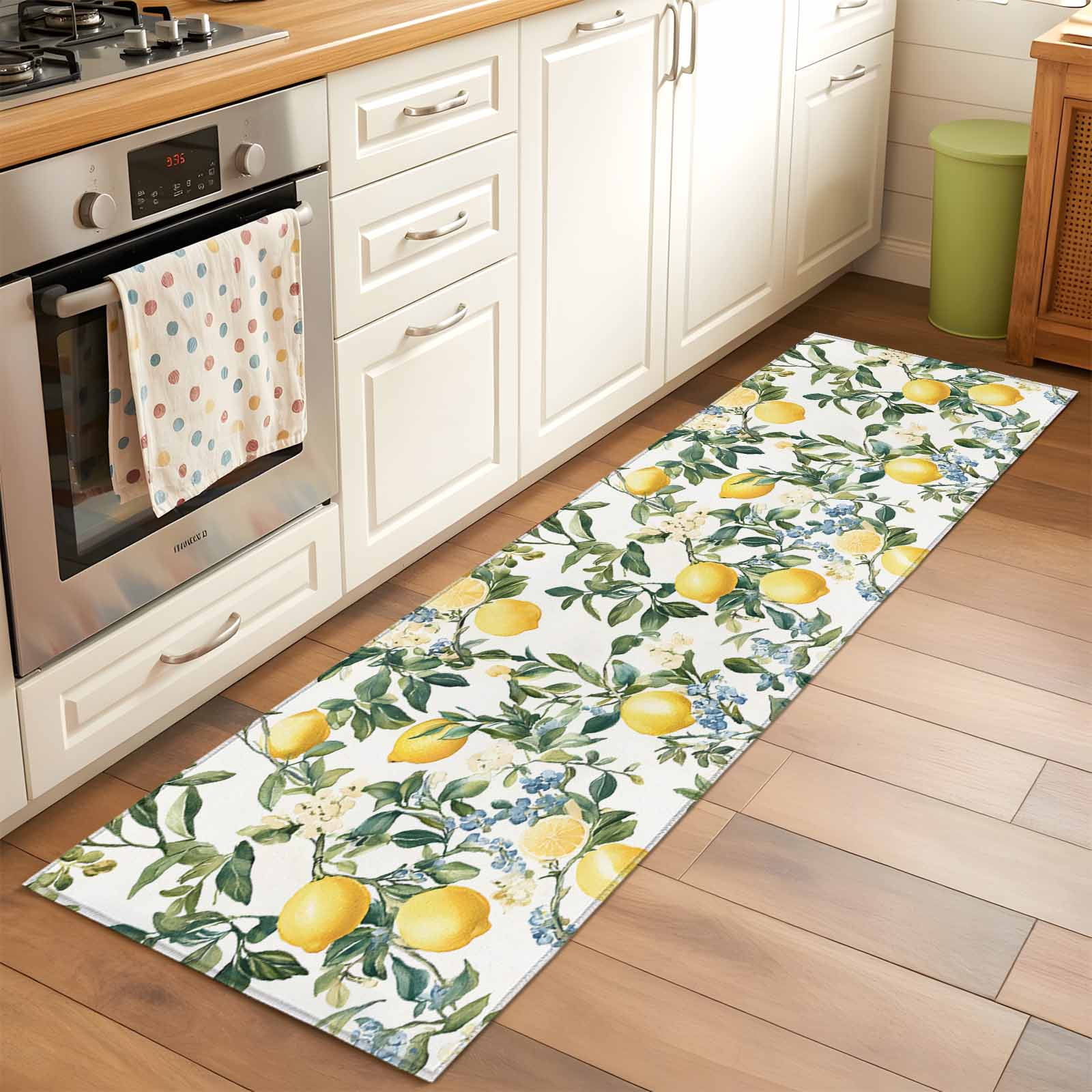 2'x6' Rug Runners for Hallways Kitchen, Lemon Fruit Non Slip Entryway ...