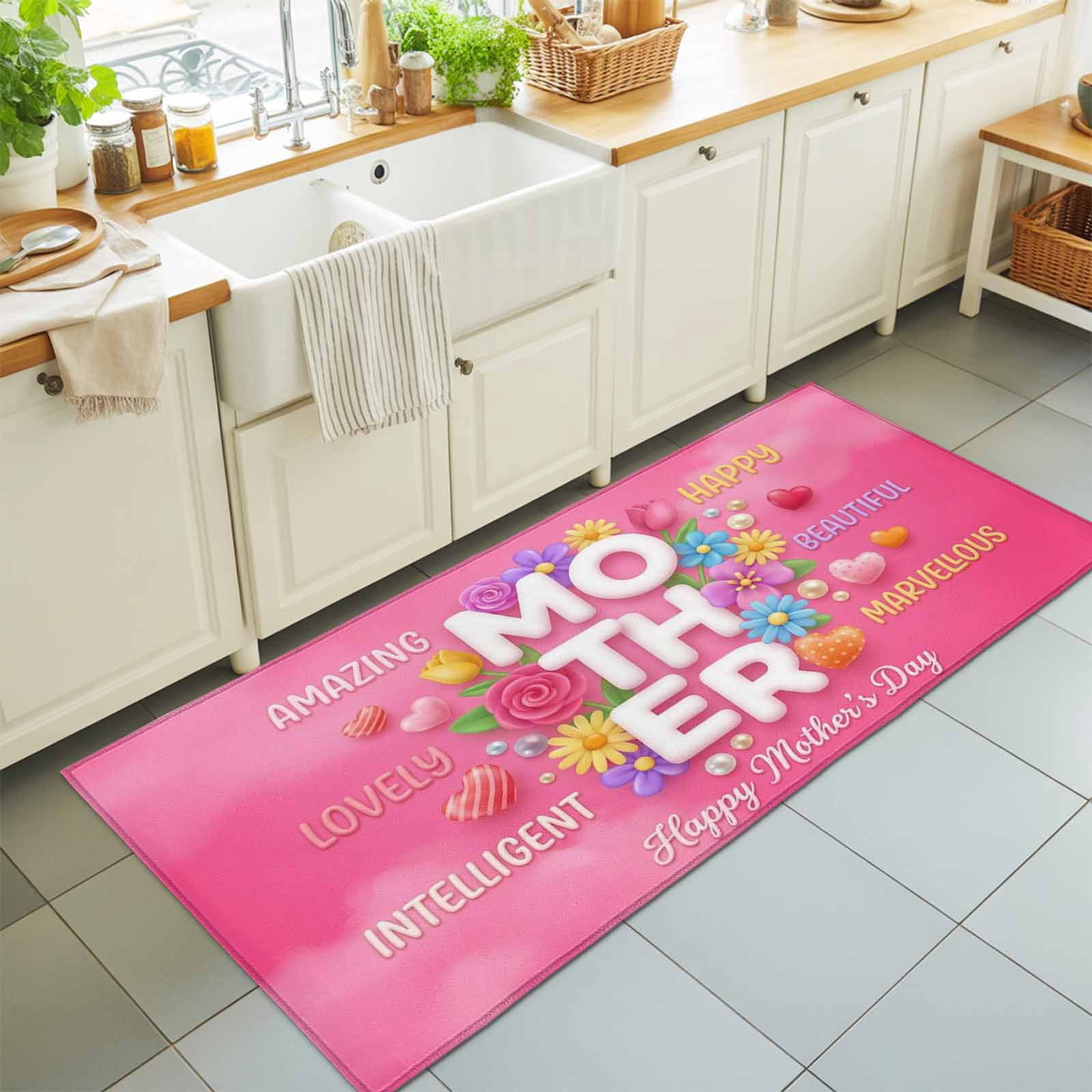 2'x6' Rug Runners for Hallways Kitchen, Mother's Day Non Slip Entryway ...