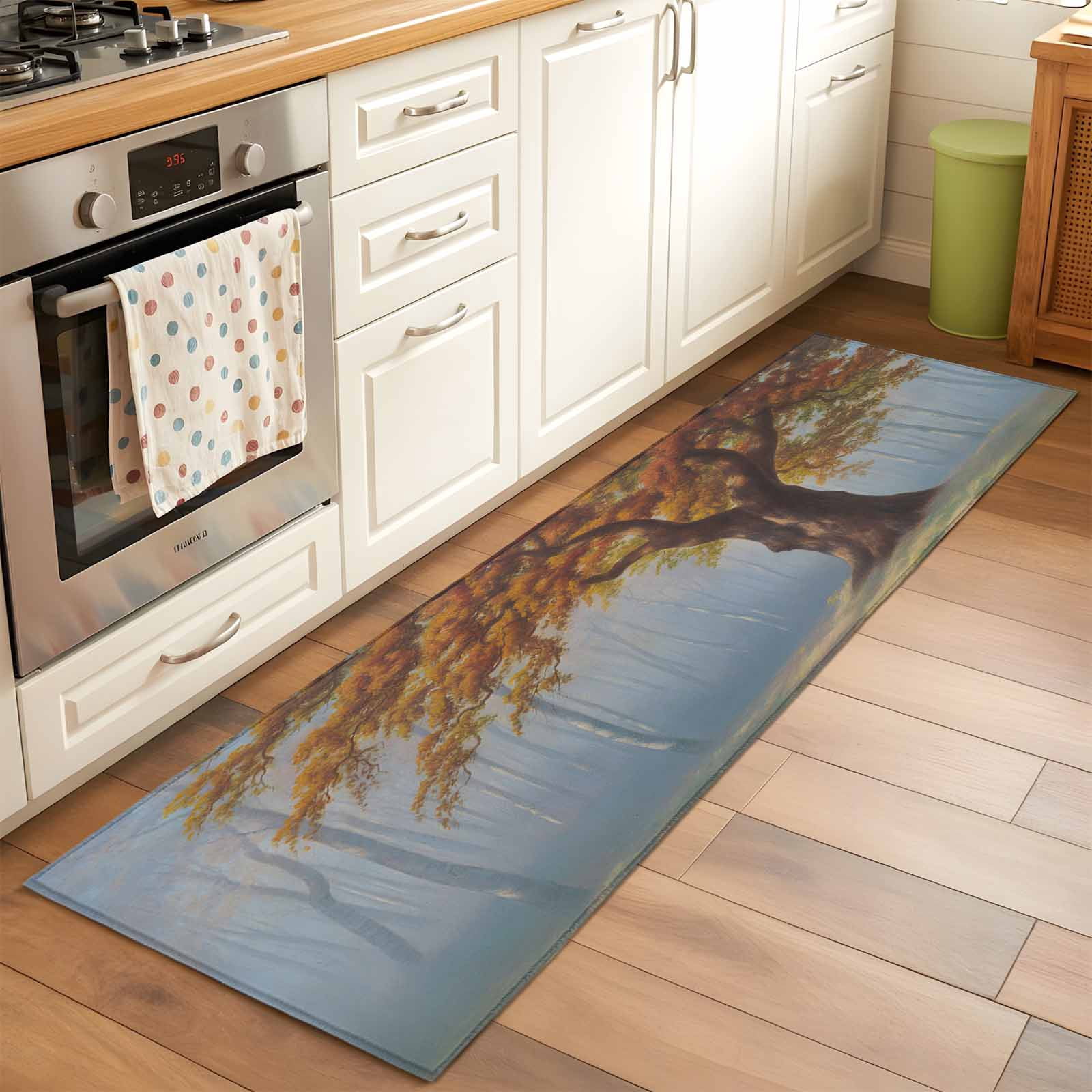 2'x6' Rug Runners for Hallways Kitchen, Oil Painting Tree Non Slip ...
