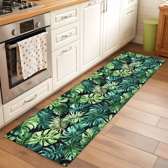 2'x6' Rug Runners for Hallways Kitchen, Palm Leaf Non Slip Entryway ...