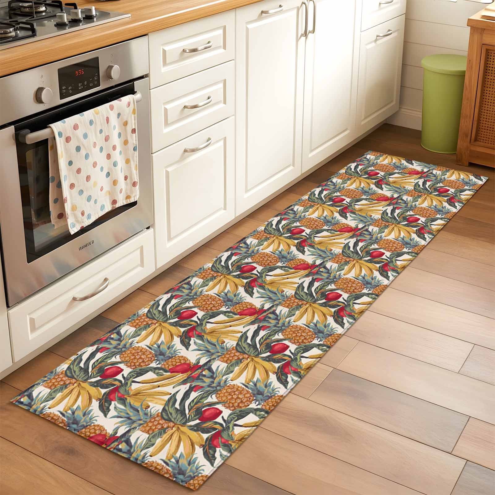 2'x6' Rug Runners for Hallways Kitchen, Pineapple Banana Non Slip ...
