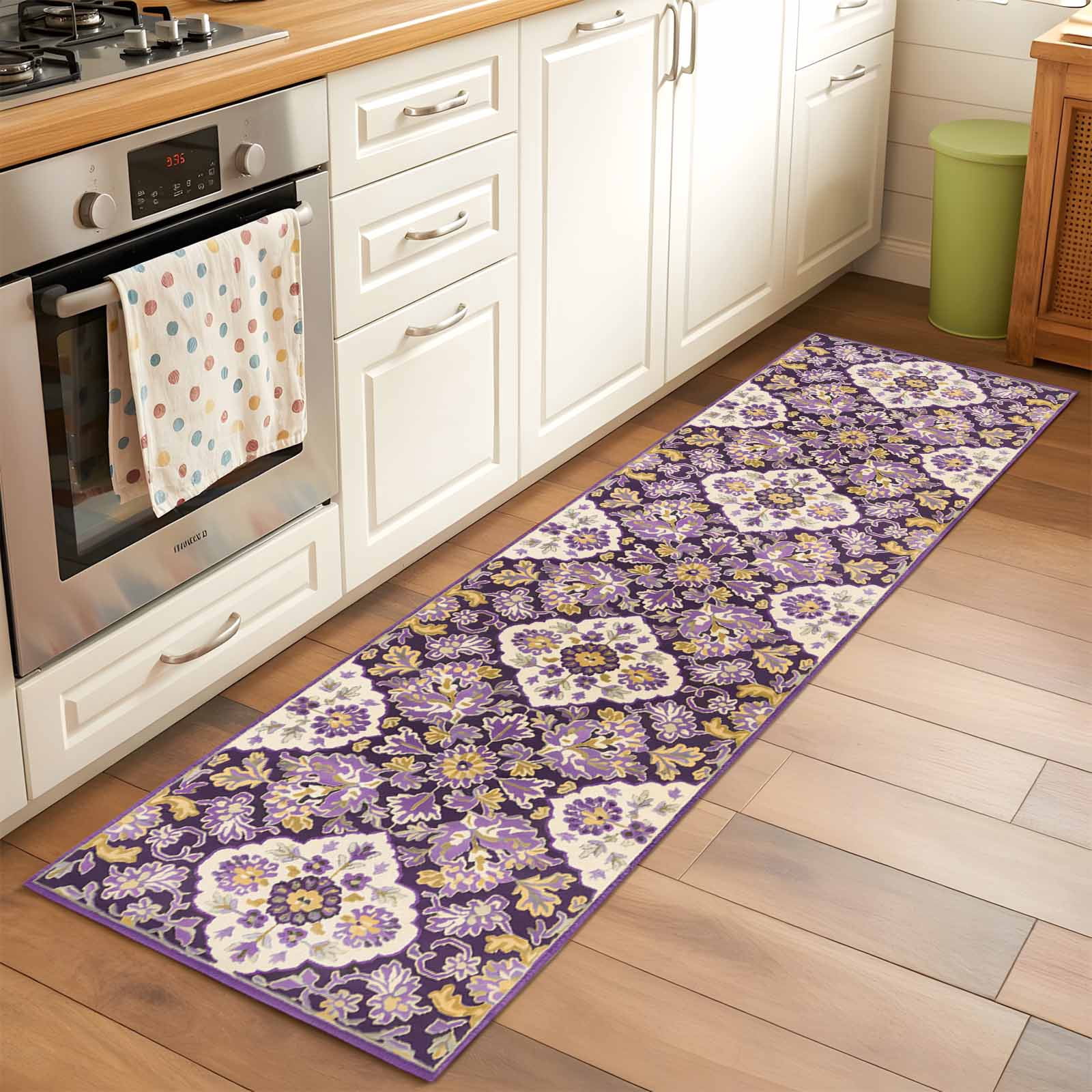 2'x6' Rug Runners for Hallways Kitchen, Purple Boho Non Slip Entryway ...