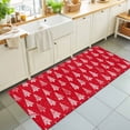 2'x6' Rug Runners for Hallways Kitchen, Red Christmas Trees Non Slip ...