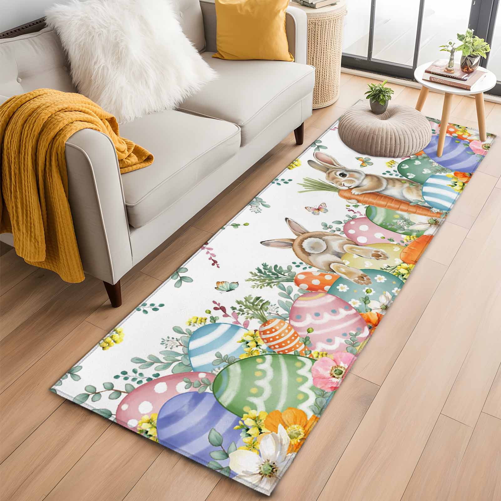 2'x6' Rug Runners for Hallways Kitchen, Spring Easter Non Slip Entryway ...