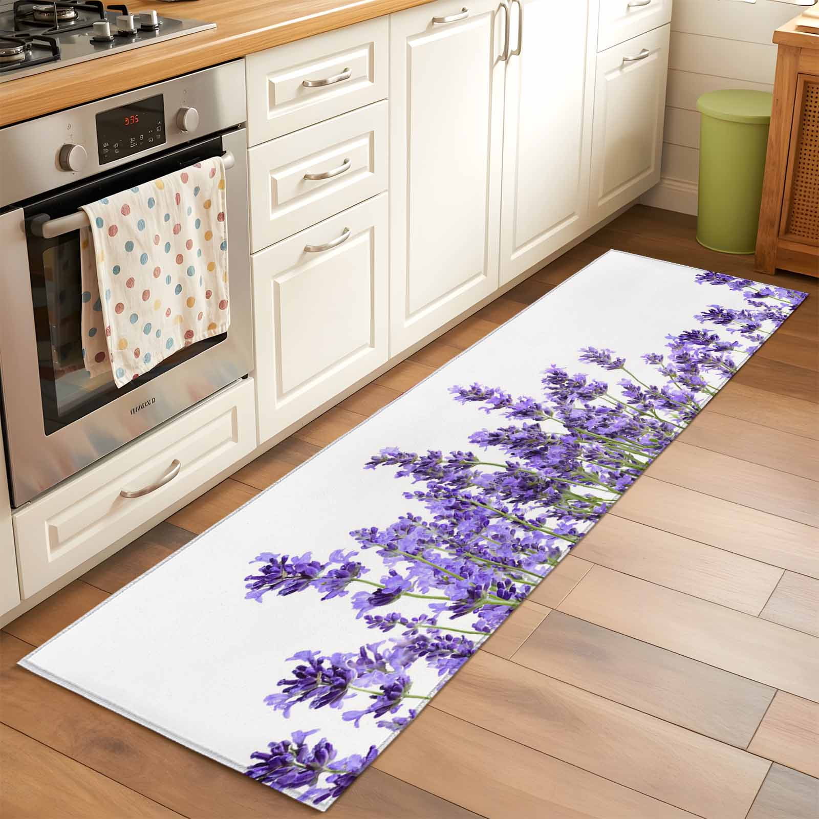 2'x6' Rug Runners for Hallways Kitchen, Spring Purple Lavender Non Slip ...