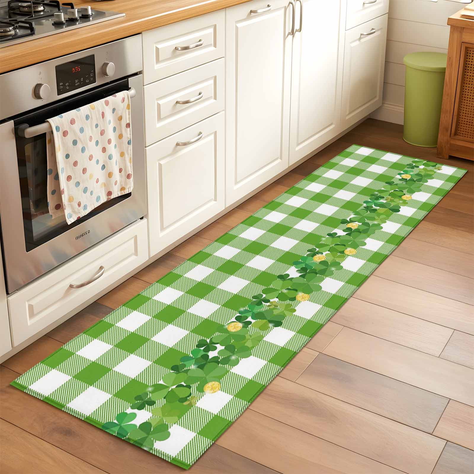 2'x6' Rug Runners for Hallways Kitchen, St. Patrick's Day Non Slip ...