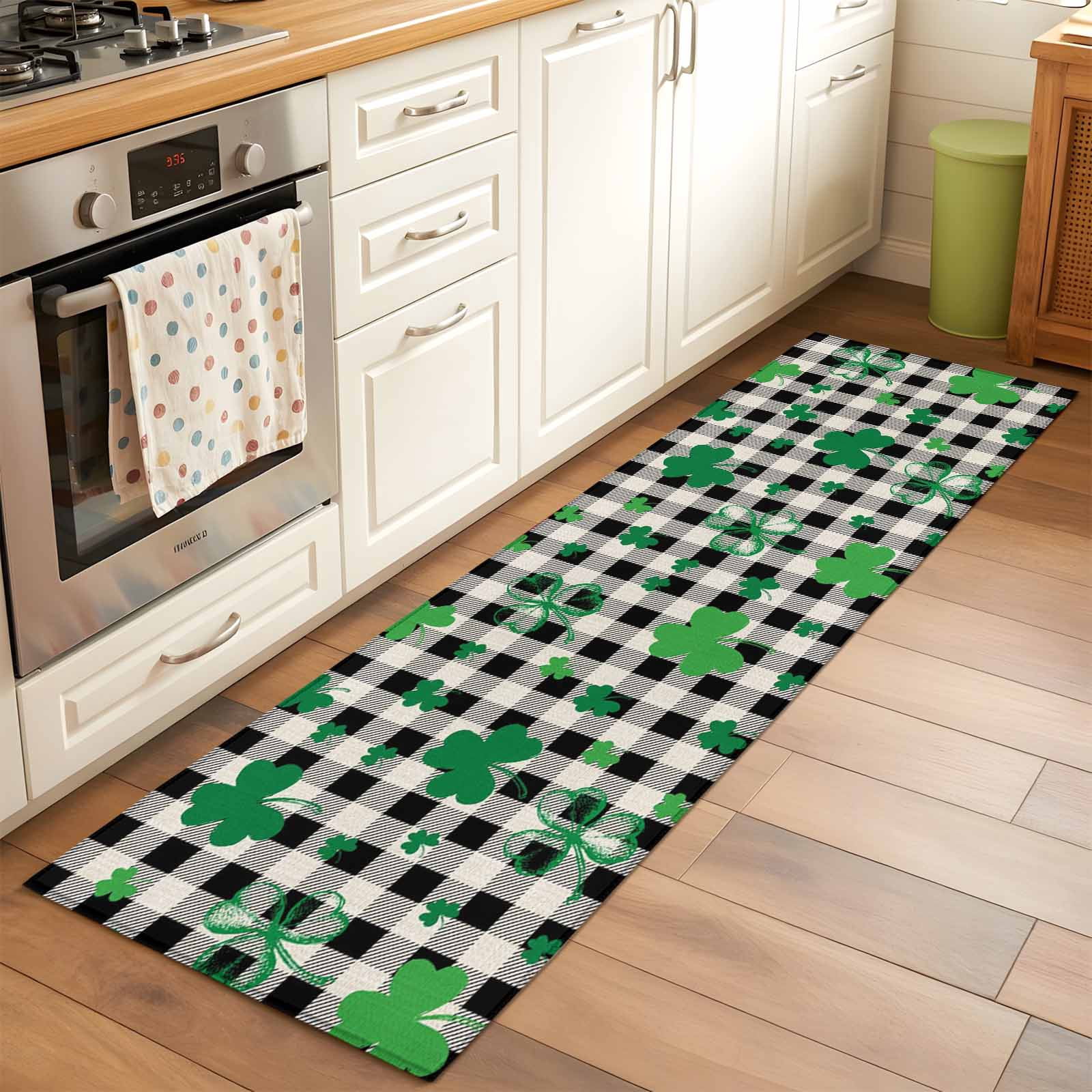 2'x6' Rug Runners for Hallways Kitchen, St. Patrick's Day Non Slip ...