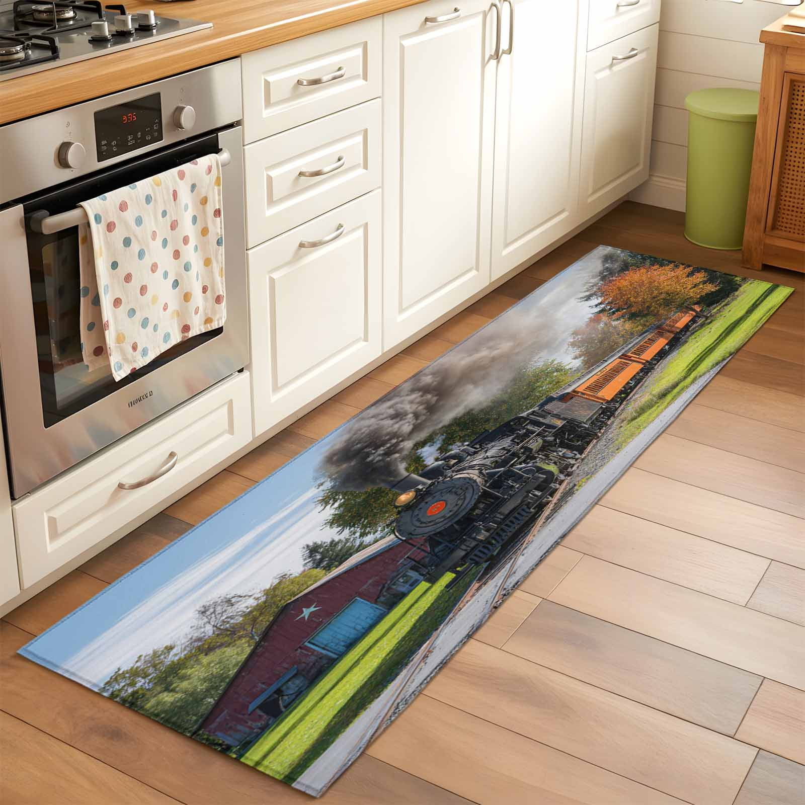 2'x6' Rug Runners for Hallways Kitchen, Steam Train Non Slip Entryway ...