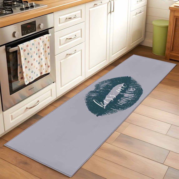 2'x6' Rug Runners for Hallways Kitchen, Teal Lip Non Slip Entryway ...